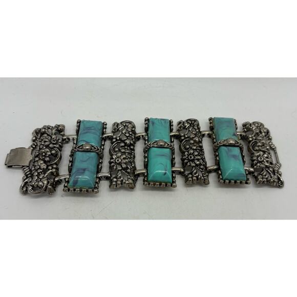 Unbranded | Jewelry | Vintage Retro 95s 1960s Wide Showy Panel Bracelet ...